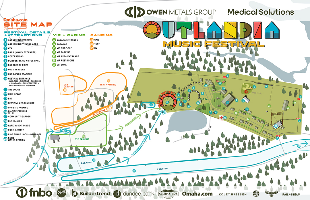 Festival Map – Outlandia Music Festival